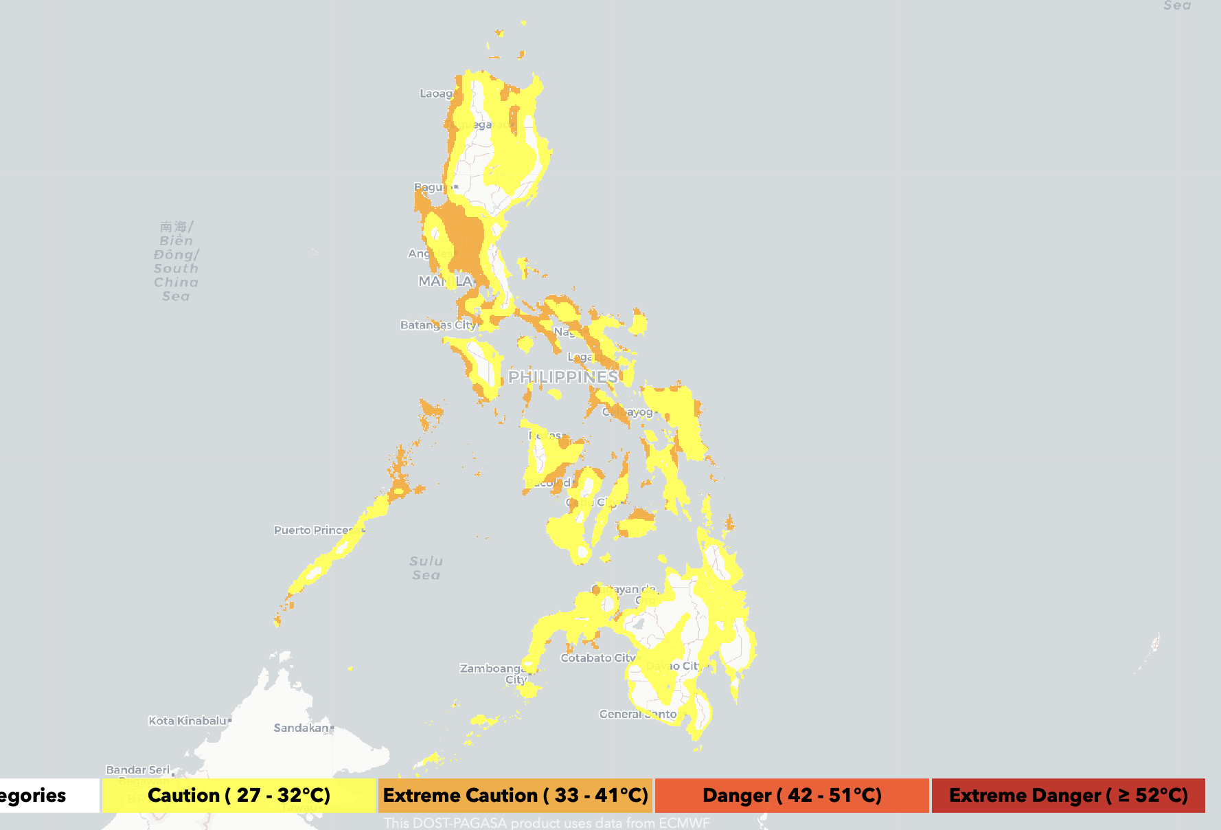 Rain in Mindanao, danger heat index in Luzon and Visayas on April 21 ...